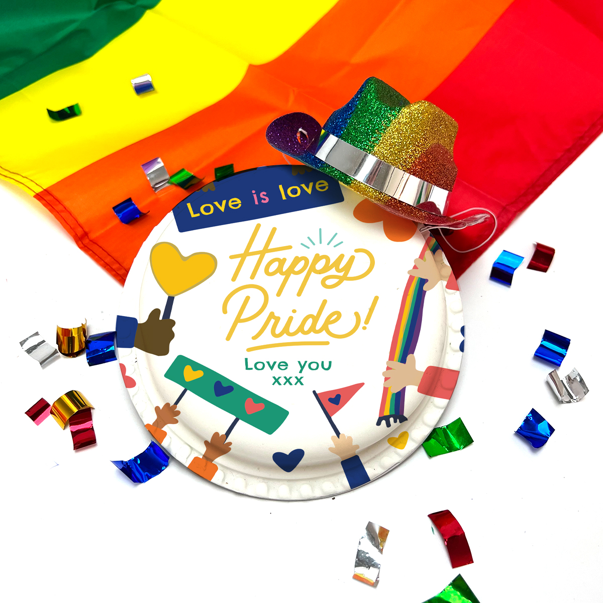 Pride Cheers Cake - Yumbles.com